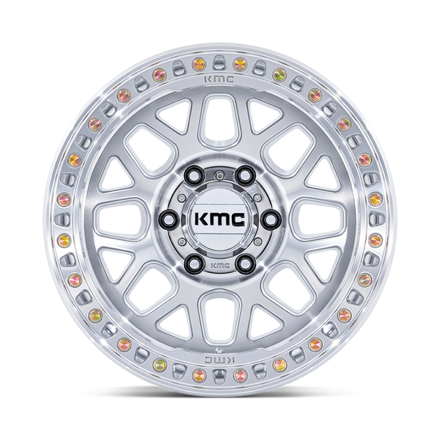 KMC KM549 GLOSS SILVER W/ MACHINED FACE GRS Wheel – CJC Off Road