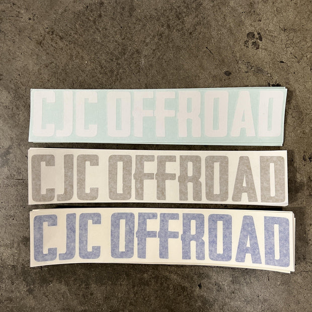 CJC Off Road Long Window Sticker